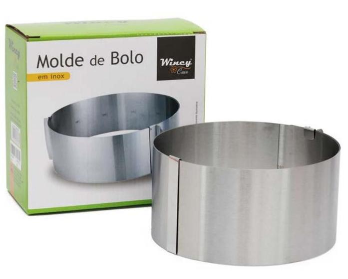 Forma Molde Para Bolos Tamanho Regulável 30Cm X 8Cm - Wincy - Formas e ...