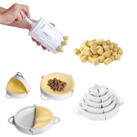 Forma Molde Pastel Salgados Risole 5 Tamanhos e Nhoqueira Manual ...