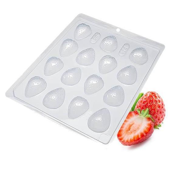 Forma Para Chocolate Bombom Morango 13G Forma Simples - Bwb - Forma de ...
