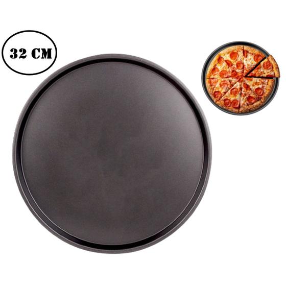 Forma para pizza 32cm antiaderente Assadeira bandeja forma de pizza ...