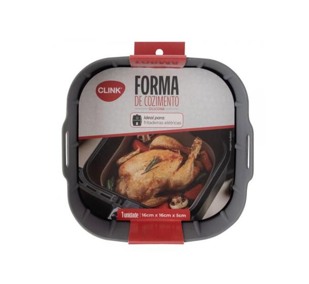 Forma Quadrada Cozimento Fritadeira Elétrica Silicone 16 cm Clink ...