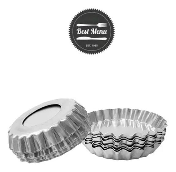 Forma Quiche Crespa Fundo Falso 10cm - Entrega rápida - Kit 10 Peças Em ...