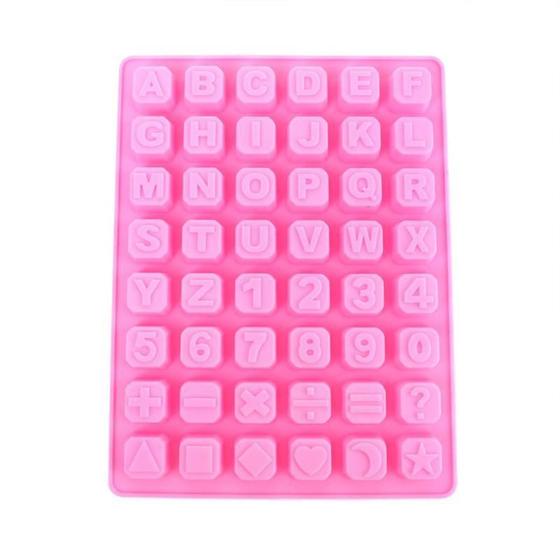 Forma Silicone Letras/Números Alfanumérico Moldes Artesanais - VMP ...