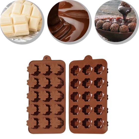 Forma Silicone Para Fazer Doces Chocolates 15 Cavidades - SP EXPRESS ...