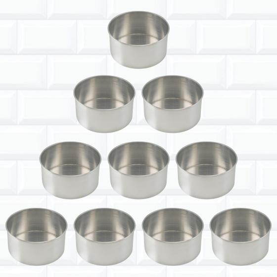 Formas De Bolo Bento Cake 8x4,5cm 10 Un Alumínio Naked Cake - ISAMAR ...