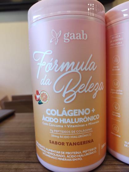 Fórmula da Beleza Colágeno com Ácido Hialurônico Tangerina 200g - Gaab ...