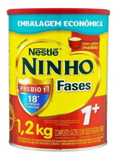 Fórmula infantil em pó Nestlé Ninho Fases 1+ em lata 1.2kg - Composto Lácteo - Magazine Luiza