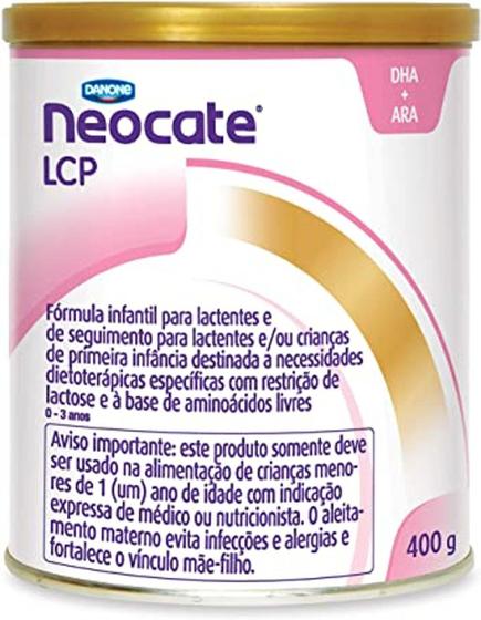 Fórmula Infantil Neocate Lcp 400g- Envio Imediato - Danone - Fórmula ...