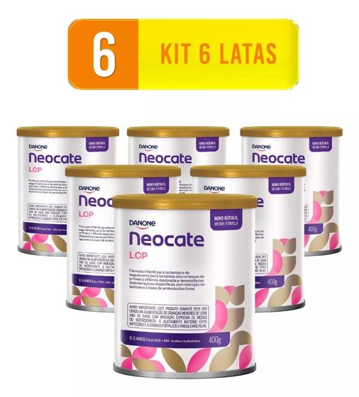 Fórmula Infantil Neocate LCP Danone Nutricia - 6 Unidades - Validade ...