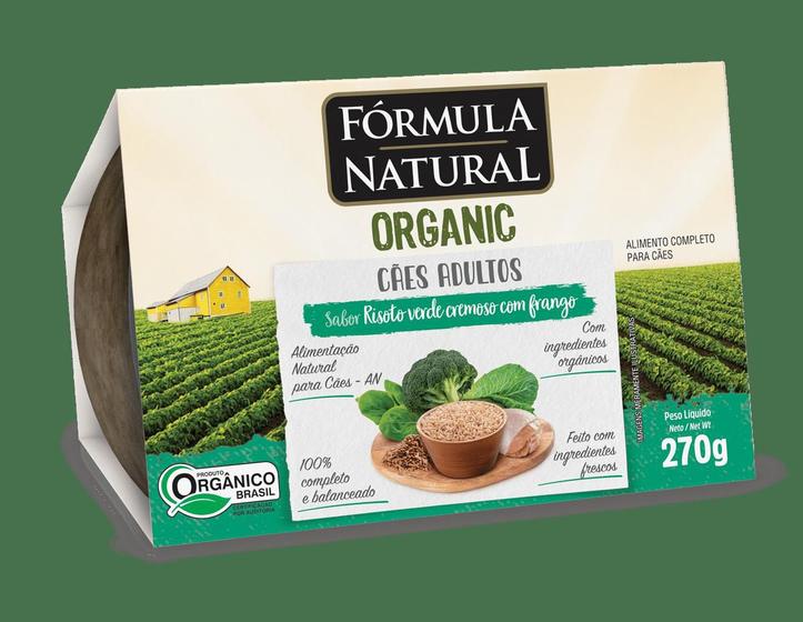 Formula Natural Organic Para Cães Sabor Risoto Verde Cremoso Com Frango ...