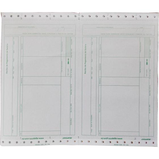 Formulario Continuo Impresso Recibo Pagto Lab02 2vias Vd S/ - AGAPRINT ...