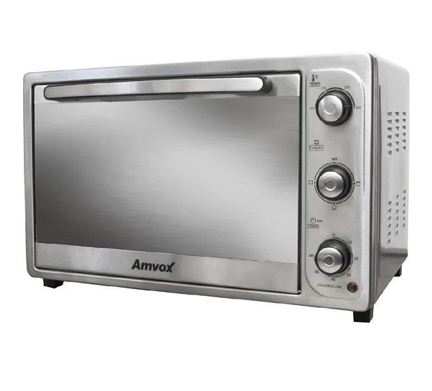 Forno Elétrico 45 Litros Função Timer 110v Amvox Afr 4500 Inox 3 ...