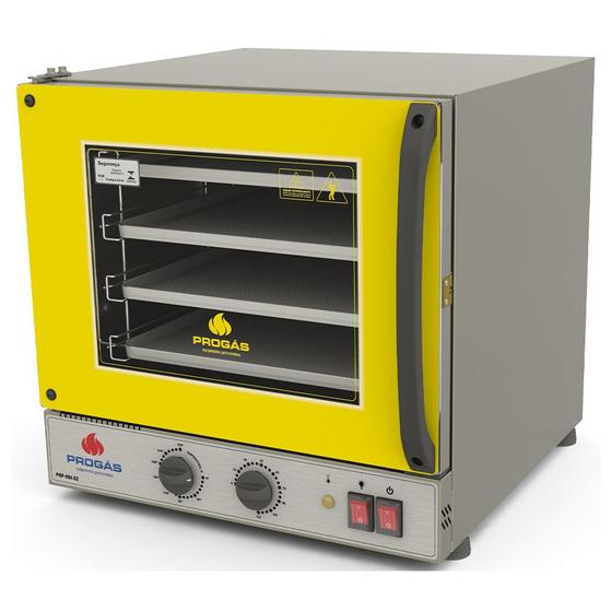 Forno Elétrico Industrial Turbo 39L Bancada 4 Esteiras Inox - Progas ...