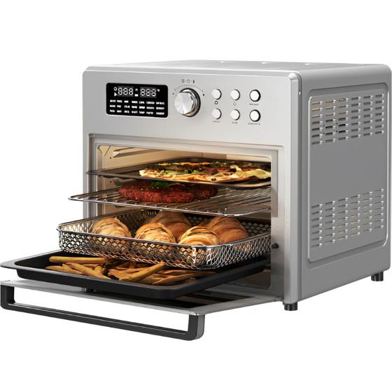 Forno Fritadeira Air Fry Moderna c/ Display LED Digital 25 Litros ...