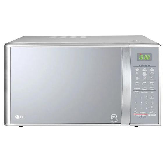 Forno Micro-ondas LG Com Grill Revestimento EasyClean Prata 30 Litros 110V MH7093BR - Micro ...