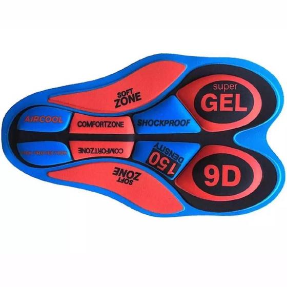 Forro Bermuda Ciclismo 4d 5d 9d 12d 19d 20d Anatômico Gel Galera Da