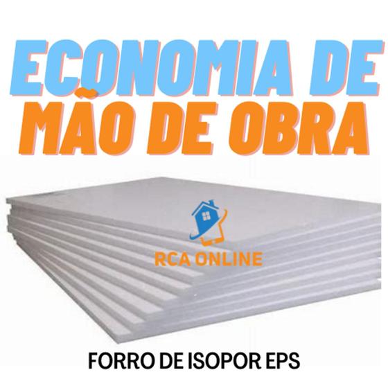 Forro De Isopor Eps Liso Para Teto 1000x500x20mm - 24 Placas ...
