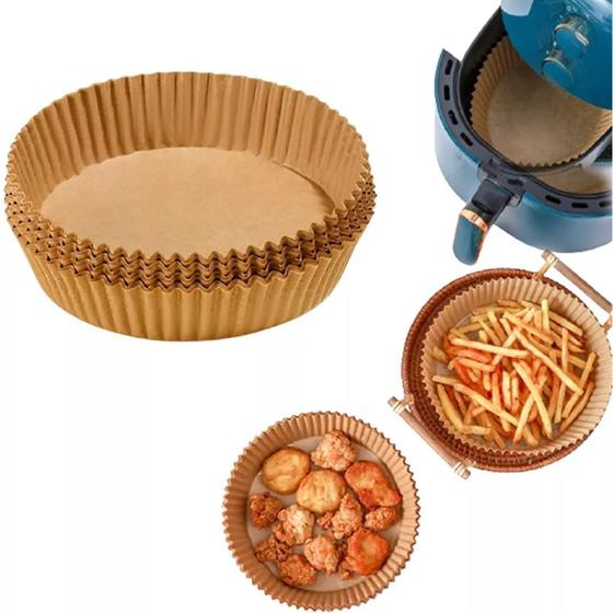 Forro De Papel Descartável Antiaderente P/ Air Fryer Kit C/ 50 unidades ...