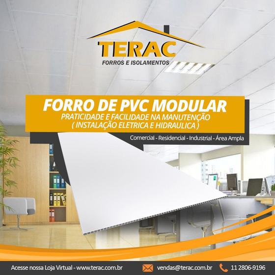 Forro PVC Modular Precon 10 X 625 X 1250 mm (Caixa) - Forro para ...