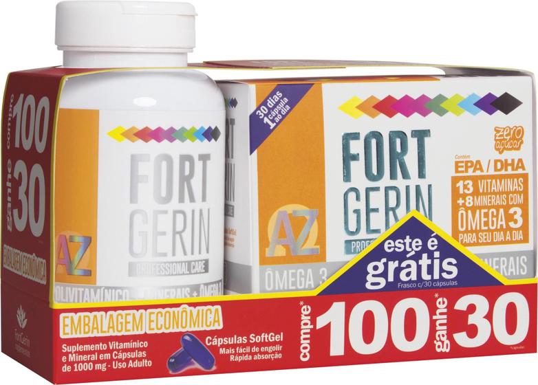 Fort Gerin Ômega 3 La San Day 130 Cápsulas La San-Day - Ômega 3 / Óleo ...