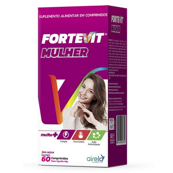 Fortevit Mulher Com 60 Comprimidos - Multivitamínico / Polivitamínico ...