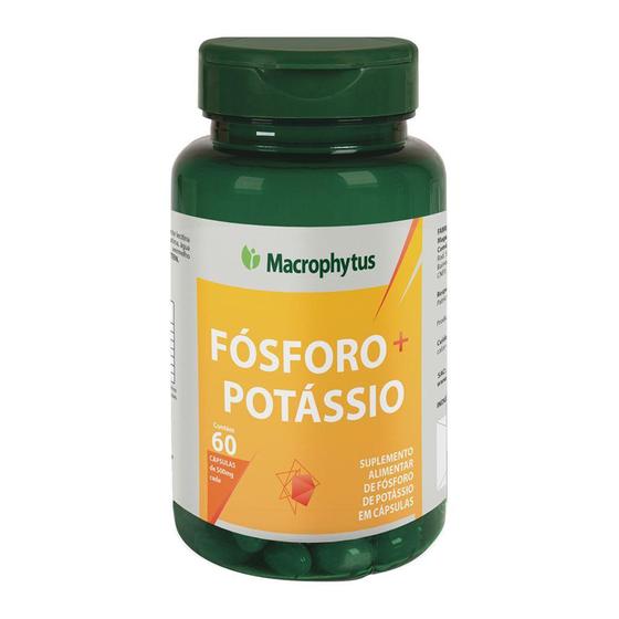Fósforo + Potássio 600mg 60 cápsulas - Macrophytus - Suplemento ...
