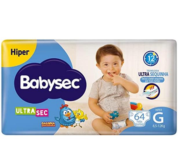 Fralda Babysec Galinha Pintadinha Ultrasec Hiper Tamaho G - 64 Unidades ...