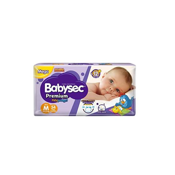Fralda Babysec Premium M C/34 unidades - Fralda Descartável - Magazine ...