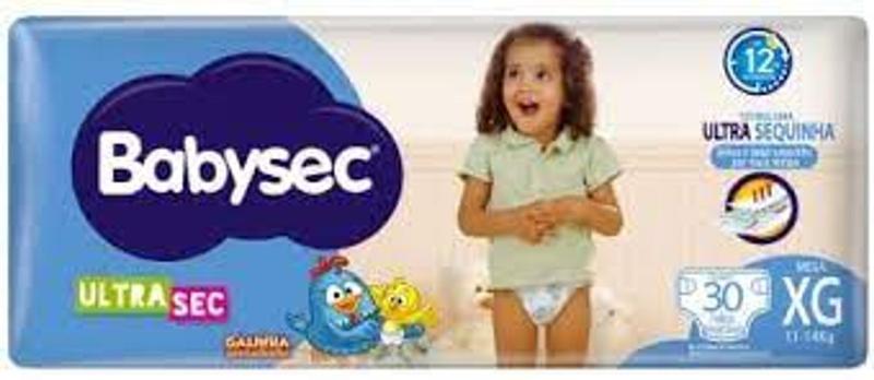 Fralda Babysec Ultra Mega XG C/30UND - Baby Sec - Fralda Descartável ...