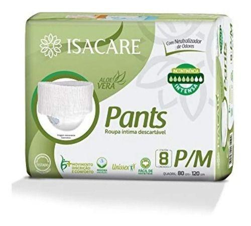 Fralda Calça Roupa Intima Geriátrica P/m C/8 Isacare - Fralda ...
