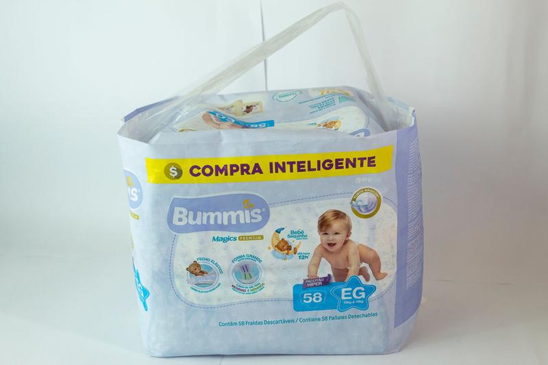 Fralda Capricho Bummis Magics Premium Hiper Tam EG 13 a 15kg com 58 ...