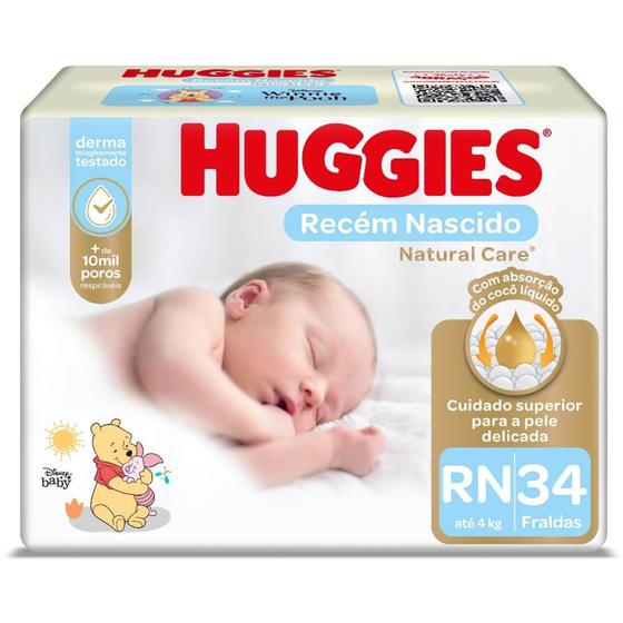Fralda Descartavel Huggies - RN 34 unidades - Huggies - Fralda ...