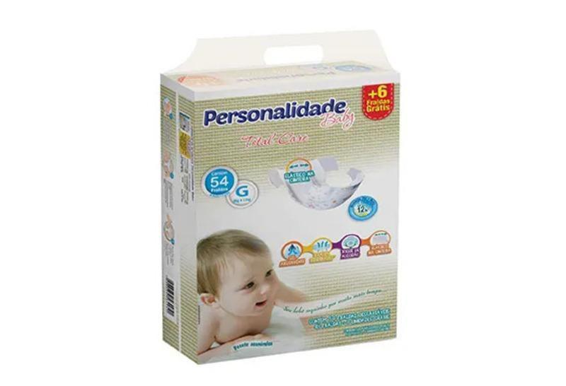 Fralda Descartável Personalidade Baby Total Care G C/54 Uni - Eurofral ...