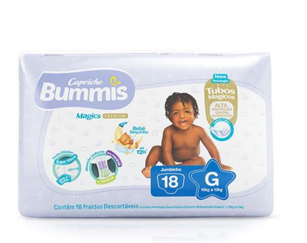 Fralda Infantil Cap Bummis Tubos Jumbinho G 18 Unidades - Capricho ...