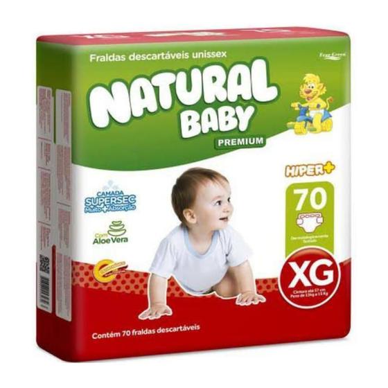 Fralda Infantil Natural Baby Premium Jumbo Tam P M G XG SXG - Fralda ...
