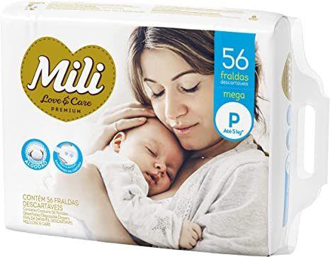 Fralda Mili Love & Care Premium Tam P 56 Unid Mili SA - Mili S.A ...