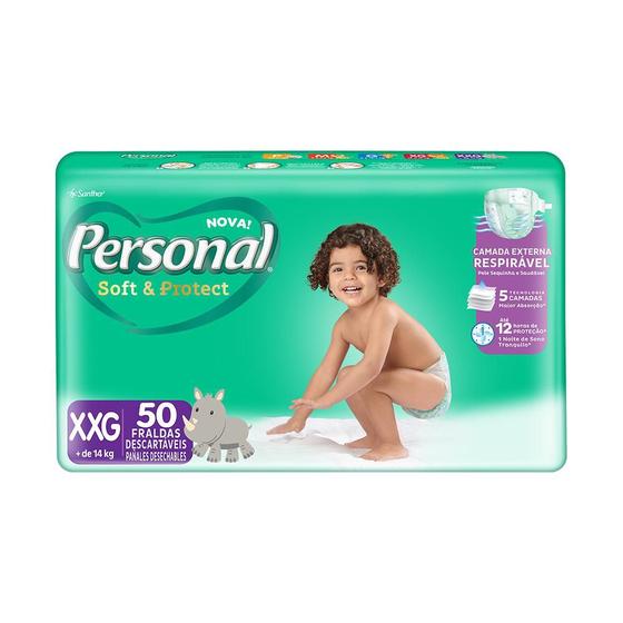 Fralda Personal Hiper XXG 50 Unidades - SANTHER - Fralda Descartável ...