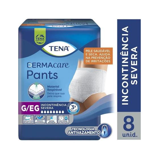 Fralda Roupa Íntima Tena Pants Ultra G/EG - 8 Unidades - Fralda ...