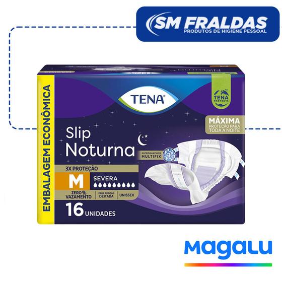 Fralda Tena Slip Noturna M Severa Com 16 Unid. - Fralda Geriátrica ...