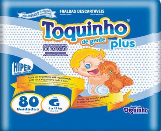 Fralda Toquinho Hiper PROMO G80 - Diguinho - Fralda Descartável ...