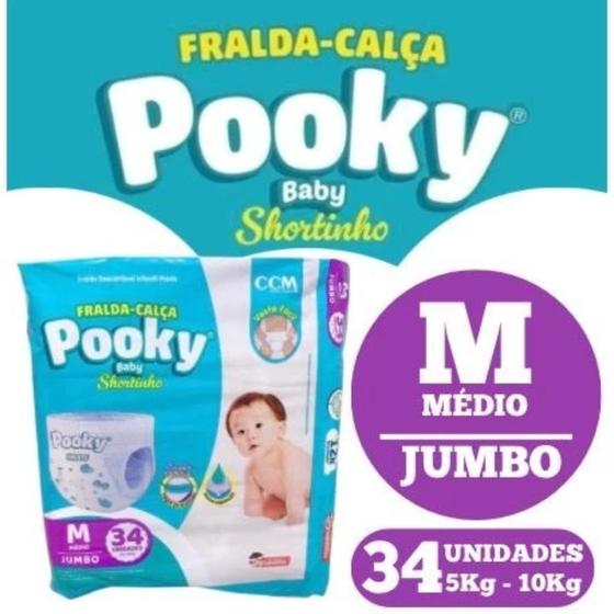 Fraldas infantil pooky baby shortinho 1 linha fralda calça confortfral ...