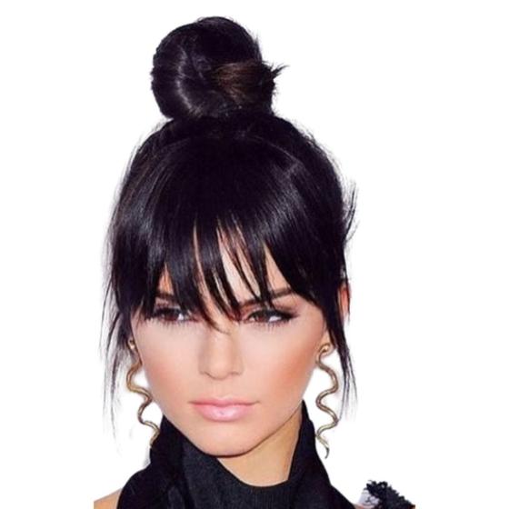 Franja Falsa Aplique Tic Tac Franjinha Caimento Natural Identico Cabelo ...