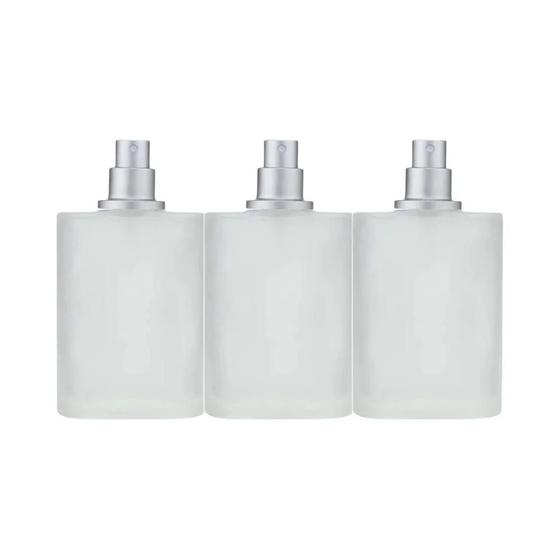 Frasco De Spray Quadrado De Vidro Fosco Transparente 30ml 50ml ...