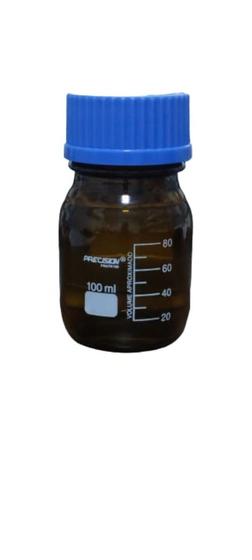 Frasco Reagente Âmbar C/ Tampa Anti-gotas Grad. Cap. 100ml - Precision ...
