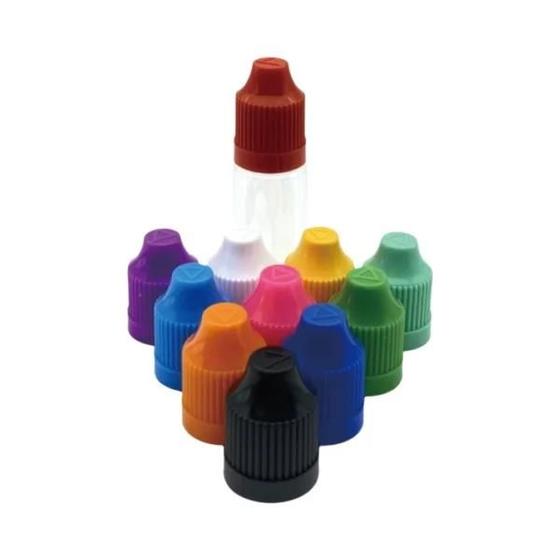 Frascos Conta-gotas De Plástico PET De 5ml 100pcs Com Tampa À Prova De ...