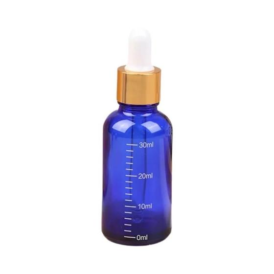Frascos Conta-gotas De Vidro Azul 5ml-100ml Escala Reagente Gota Para ...