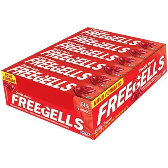 Freegells cereja 12und - RYCLAN - Balas - Magazine Luiza