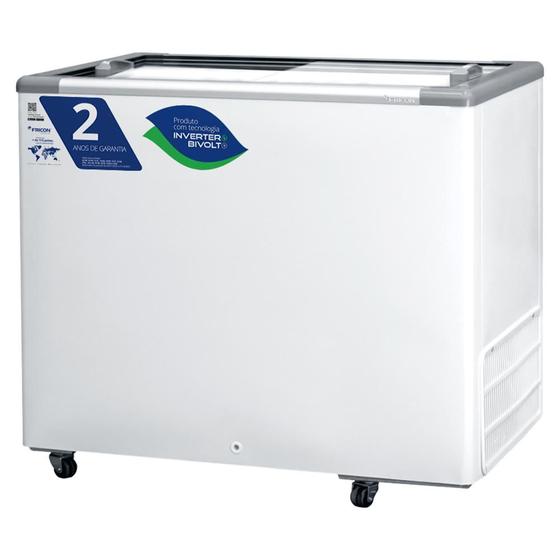Freezer Horizontal HCEB-311 - Inverter 311 Litros Porta de Vidro -22 a ...