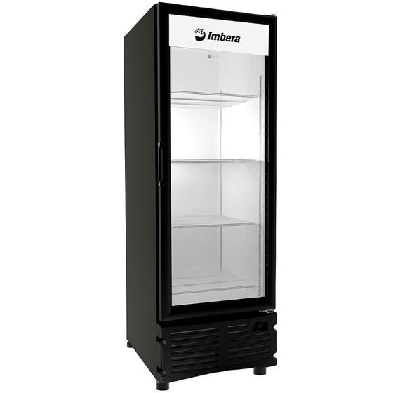 Freezer Vertical Imbera 560 Litros Tripla Ação Porta de Vidro Preto ...