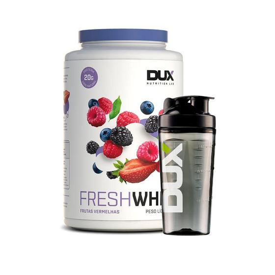 Freshwhey Frutas Vermelhas 900G + Coqueteleira Dux Nutrition - Whey ...